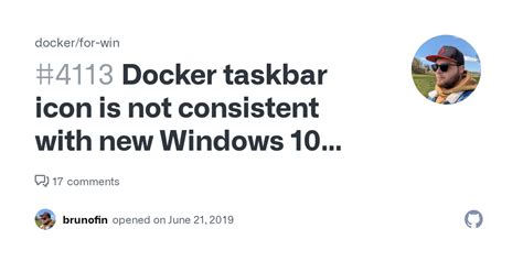 Docker Taskbar Icon Is Not Consistent With New Windows 10 Themes