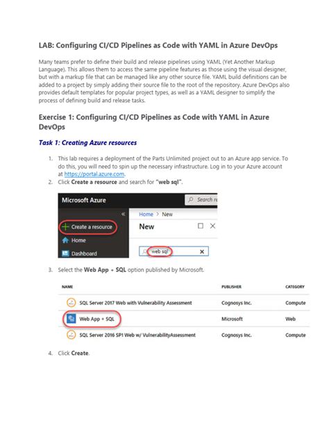 05 Lab Configuring Ci Pipelines As Code With Yaml In Azure Devops Pdf
