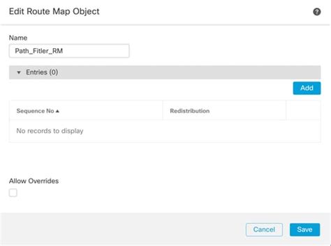 Configure Advanced Options For BGP On FTD Cisco