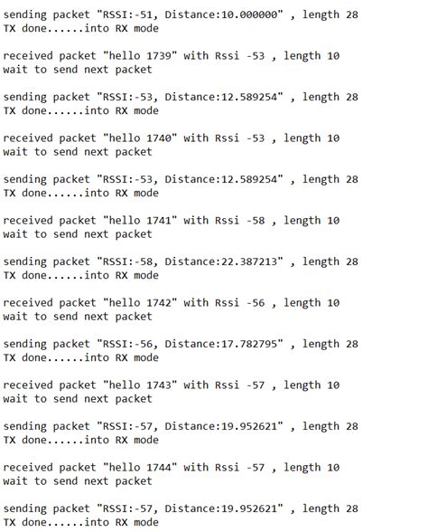 Arduino Using Lora Rssi To Estimate Distance In Outdoor Setting