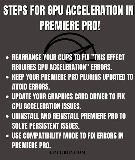 How To Fix It This Effect Requires Gpu Acceleration Errors