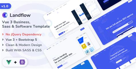 Landflow Vue 3 Multipurpose Business Saas And Software Template By