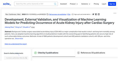 Development External Validation And Visualization Of Machine Learning