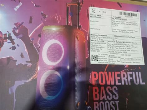 JBL Small Size Partybox Speaker Blue At Piece In New Delhi ID