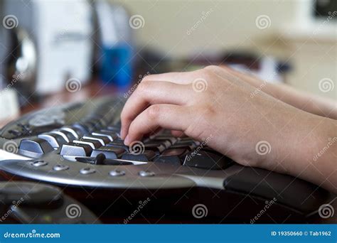 Modern Wireless Keyboard Stock Photo Image Of Connection 19350660