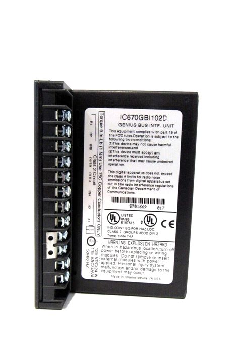 NEW GE FANUC IC670GBI102D INTERFACE UNIT SB Industrial Supply Inc