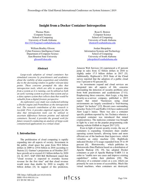 Pdf Insight From A Docker Container Introspection