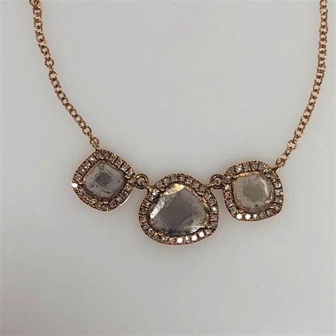 Chloe Diamond Slice Necklace Smith And Bevill Jewelers