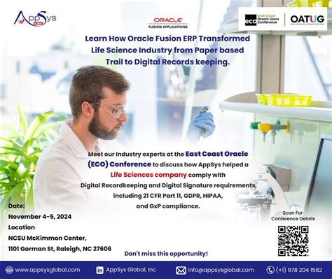 Appsys Global Inc On Linkedin Oracleeco Lifesciences Erptransformation Appsysglobal