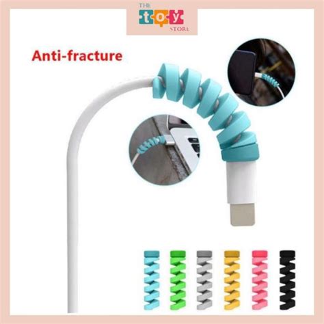Protector Cable Universal Silicone Spiral Usb Cable Protector Charge Cord Cable Wire Twist Saver