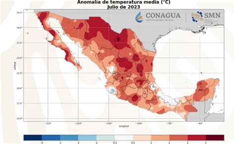 Mexico Temperature Map