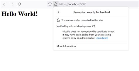 Configuring Self Signed Ssl Certificates For Local Development Ashley Connors Blog