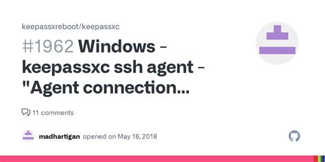 Windows Keepassxc Ssh Agent Agent Connection Failed When Adding