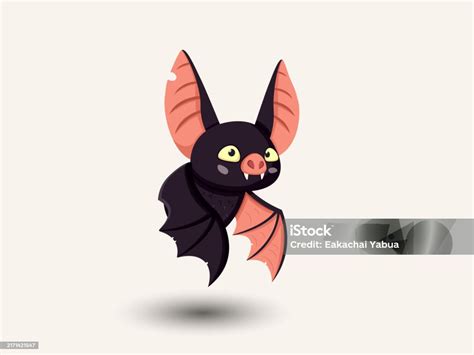 다양한 포즈를 가진 귀여운 박쥐 컬렉션 행복 박쥐 만화 비행 캐릭터 벡터 일러스트 레이 션 감정에 대한 스톡 벡터 아트 및 기타 이미지 Istock