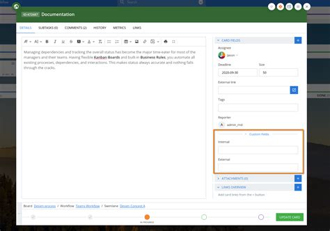 how to update multiple custom fields businessmap knowledge base