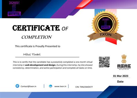 Mitul Tiwari On Linkedin Webdevelopment Internship