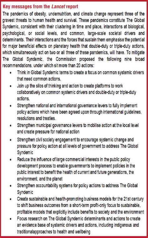 The Global Syndemic What Is It And Why You Should Know About It The Global Syndemic What Is It And Why You Should Know About It