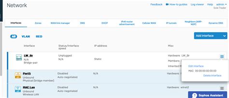Xg125 Unable To Remove Physical And Virtual Interfaces From A Bridge Discussions Sophos