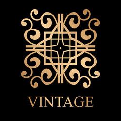 Vintage Golden Logo Royalty Free Vector Image Vectorstock