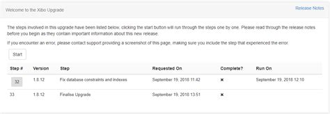 Upgrade Error Xibo Get Help Xibo Community