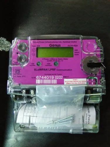 Genus Three Msedcl Approved Meter Model Name Number 12356 240v At ₹ 3200 In Mumbai