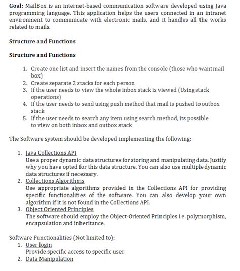 Need Help With Java Project Code Needs To Have