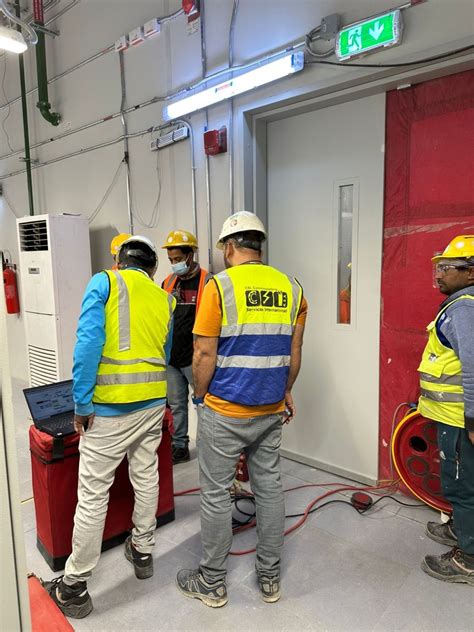 Room Integrity Testing Riyadh Metro Line 3 Project Ibrar Fayyaz