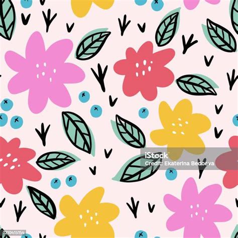 추상적 인 화려한 꽃우아한 로맨틱 한 화려한 원활한 꽃 패턴 손으로 그린 배경 디지 프린트 직물 제조 섬유 등에 적합합니다 꽃 식물에 대한 스톡 벡터 아트 및 기타 이미지