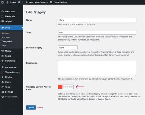 Adding Custom Colors For Post Categories Bucket Wordpress Theme