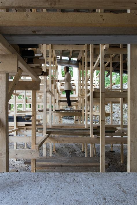 Works In Progress 7 Projects Structured With Wooden Scaffolding