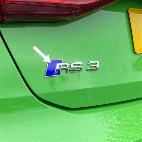 Ezm Aftermarket Badge Square Inlays X 2 For Audi Rs3 8y