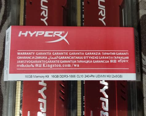 НОВАЯ Hyperx Fury Ddr3 8gb 1866mhz под Intel и Amd 425 грн