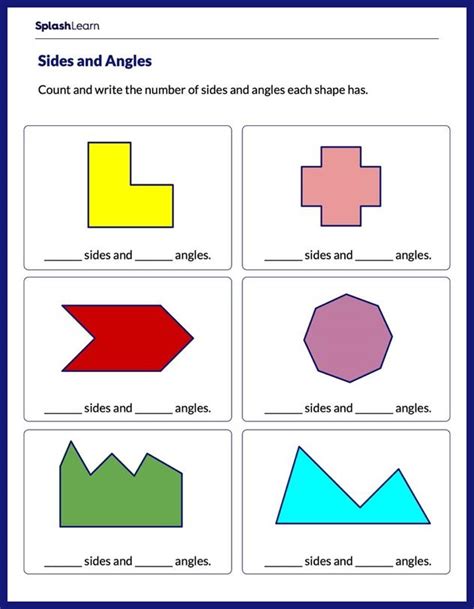 Year 2 Maths 2d Shapes Worksheets Free Printable Age 6 7 Splashlearn