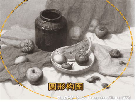 素描圆形构图 素描s形构图 三角形构图素描 大山谷图库