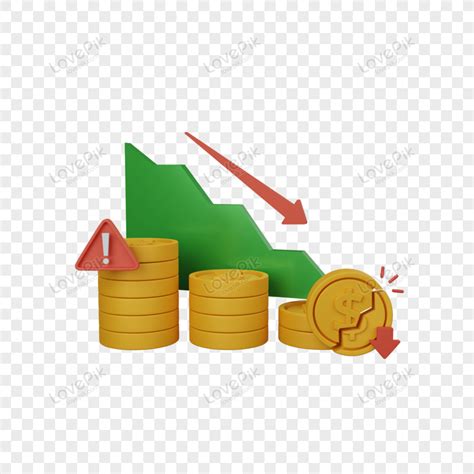 비즈니스 회사 경제 기업 및 재무 설계에 유용한 3d 렌더링 파산 격리 Png 일러스트 무료 다운로드 Lovepik