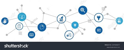 Research Development Vector Illustration Concept Connected Stock Vector Royalty Free