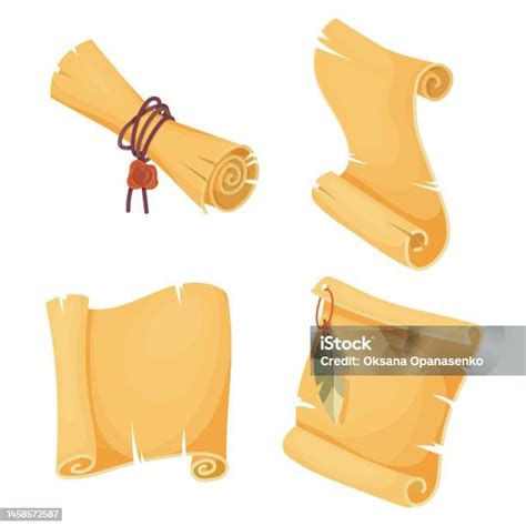 고대 종이 양피지 두루마리 고대 원고 작성된 고대 문서 편지 메시지 페이지 양피지 또는 종교 기도 역사적인 찢어진 종이 벡터 일러스트 레이 션 0명에 대한 스톡 벡터 아트