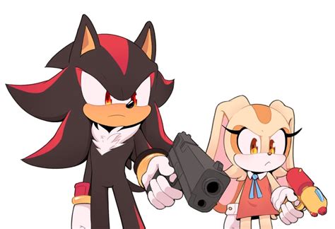 Shadow The Hedgehog And Cream The Rabbit Sonic Drawn By Toonsite