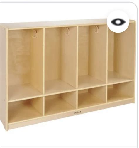 Wooden Shelf With Cubbys And Eye