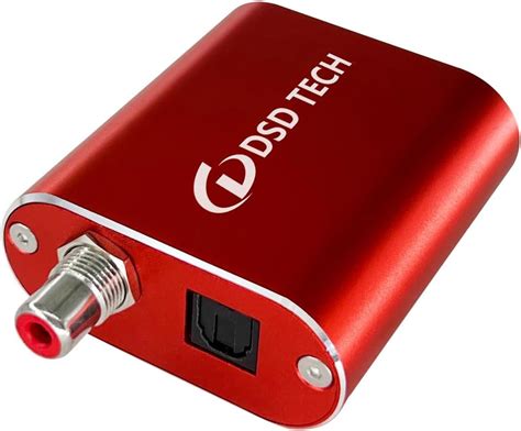 DSD TECH SH AU02A USB To TOSLINK 96K 24Bit Coaxial SPDIF Audio Adapter Support Amazon Com Au