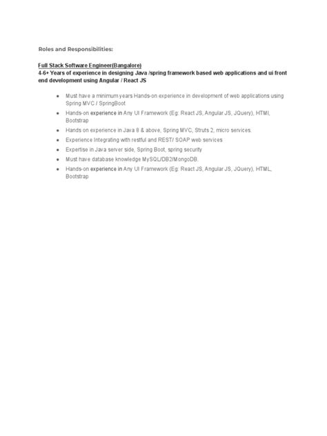 Jd Software Engineer Pdf
