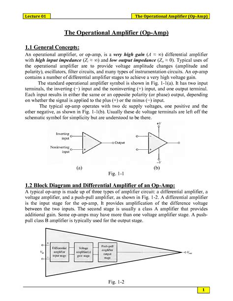 SOLUTION Tutorial And Summary For Operational Amplifier Op Studypool