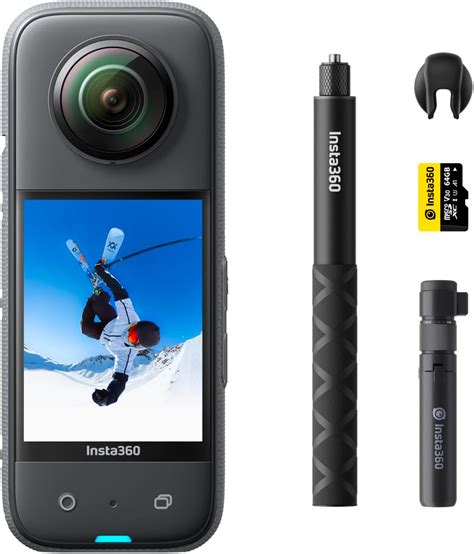 Amazon Com Insta X Selfie Stick Kit Action Camera With K Active HDR Video K
