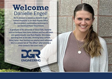 Electrical Power Department Welcomes Danielle Engel Dgr Engineering