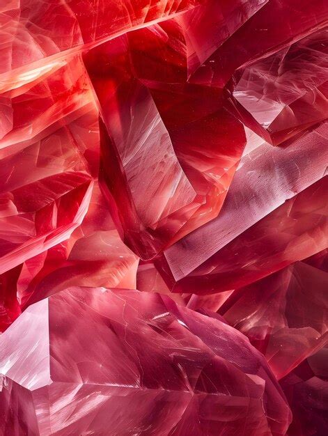 Premium Photo Ruby Crystal Creative Abstract Wavy Texture