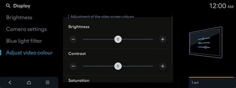 This Function Is Enabled Only When Playing Video To Initialise All Display Settings Press Centre