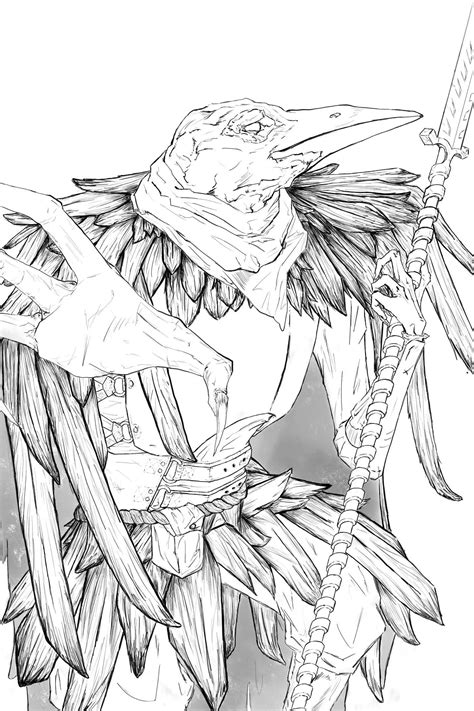 Linework For My Current Wip R Imaginarycharacters