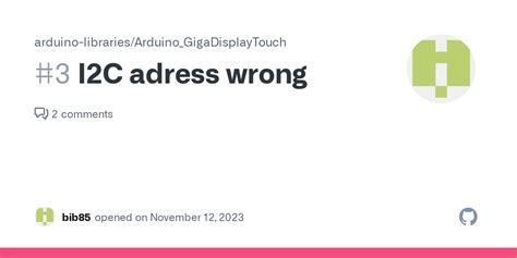 I2c Adress Wrong · Issue 3 · Arduino Libraries Arduino