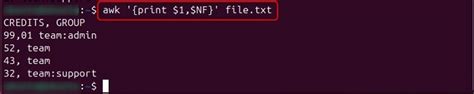 Awk Command In Unix