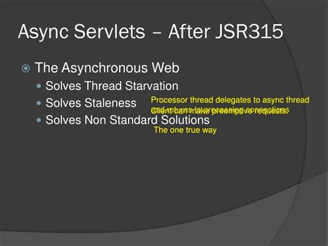 Ppt Jsr 315 Servlet Spec 30 Powerpoint Presentation Free Download Id6748731